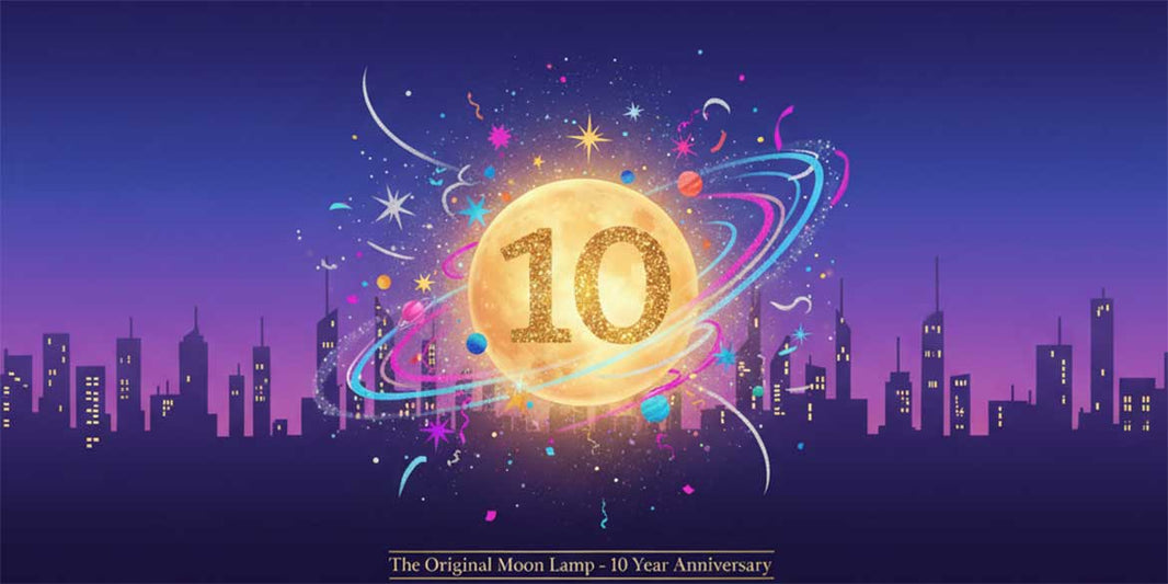 Celebrating 10 Years of Light & Love 🌙 – The Original Moon Lamp