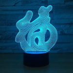 Chinese Character 3D Illusion Lamp - The Original 3D Lamp – The ...