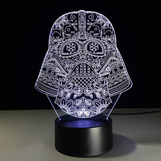 Star Wars Mask 3D Illusion Lamp The Original 3D Lamp